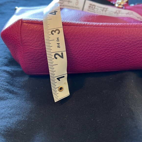 Coach | Bags | Coach Pebbled Leather Dark Pink Bag | Poshmark